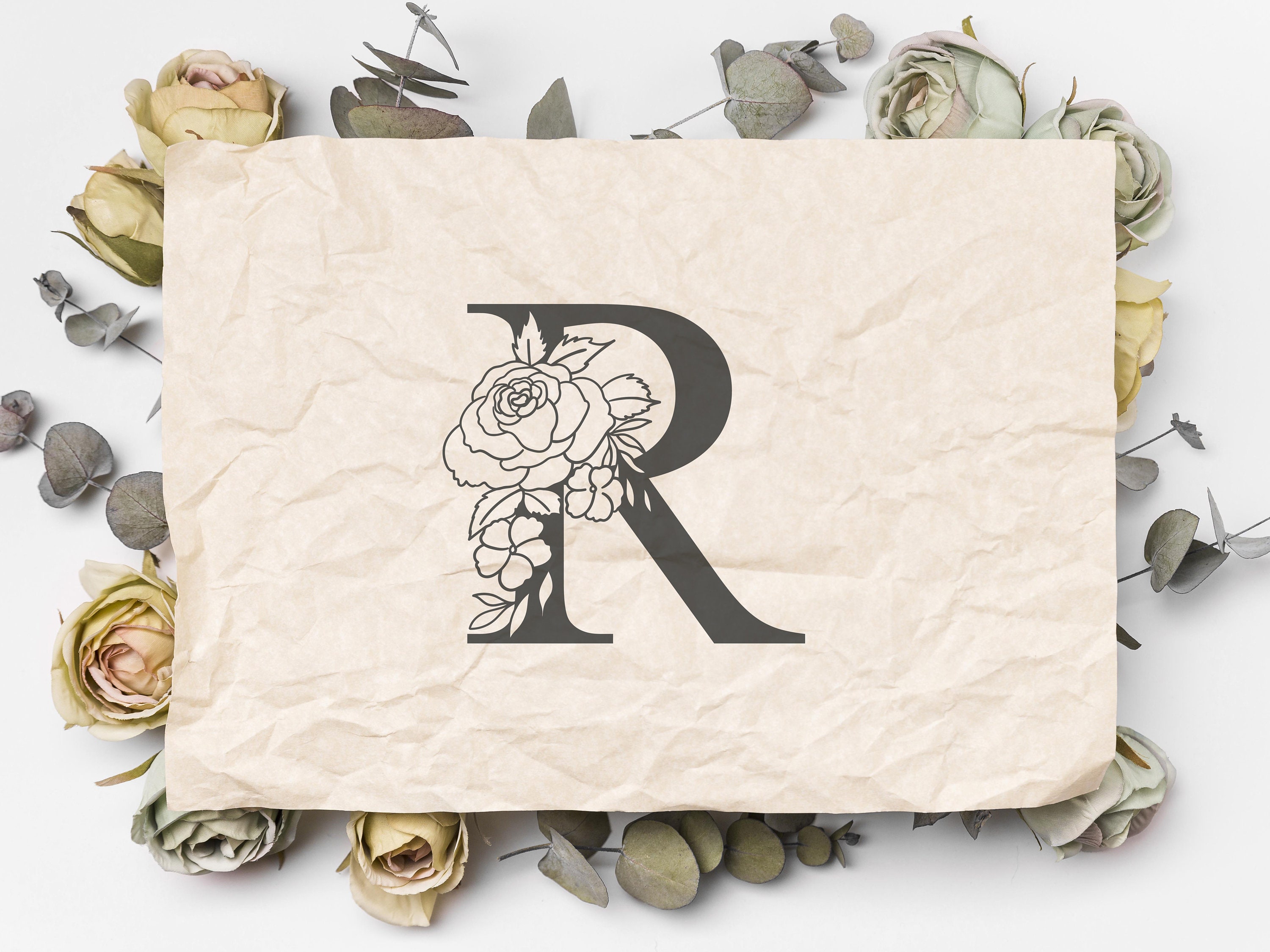 Floral Alphabet Svg Floral Letter R Svg Floral Alphabet R - Etsy Canada