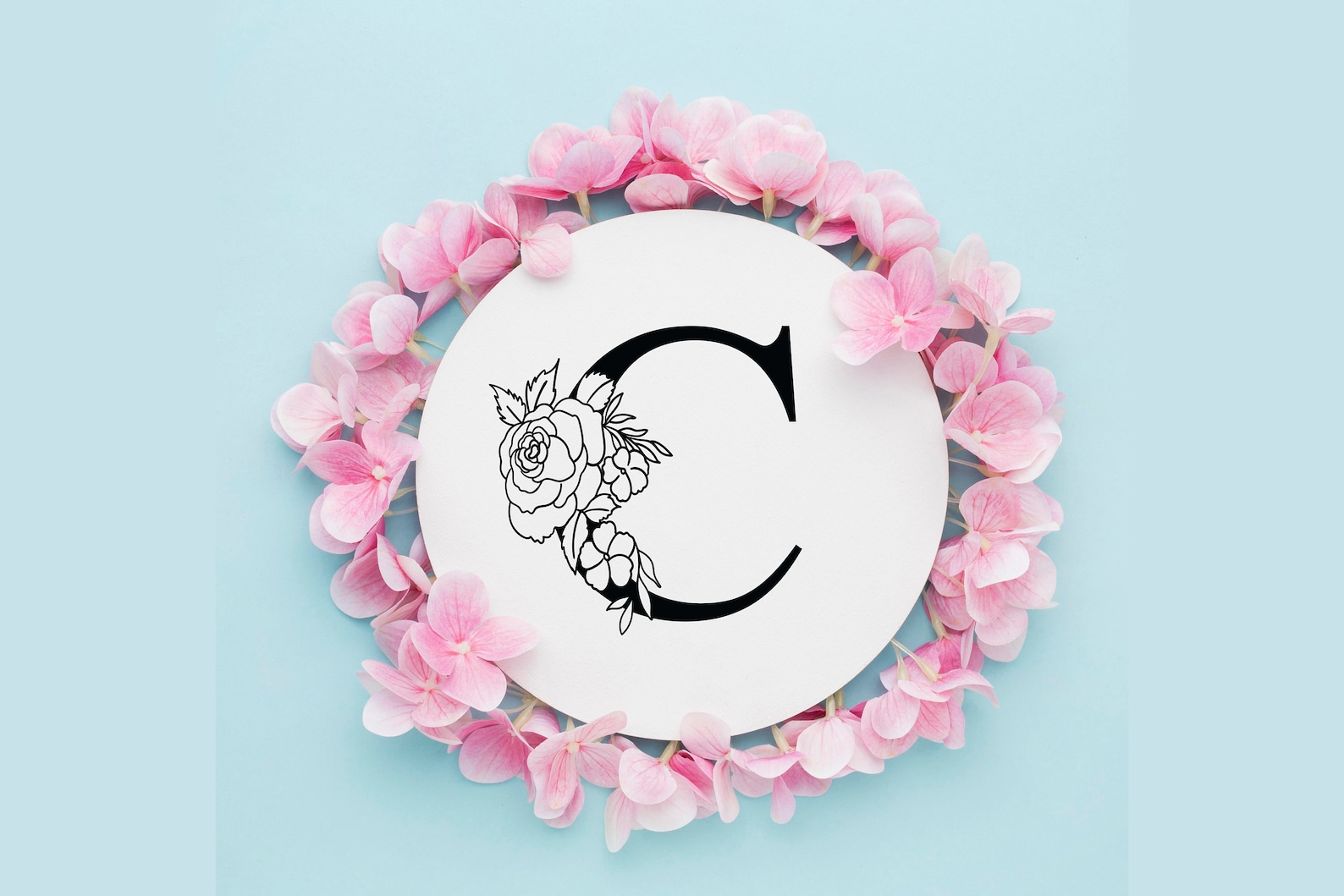 Floral Font Svg Floral Letter C Svg Floral Alphabet C Svg - Etsy