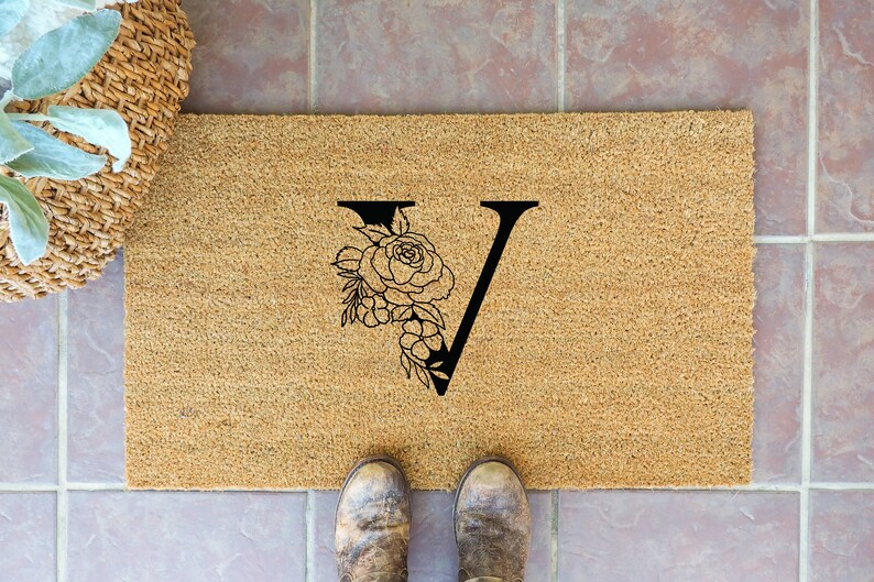 Flower Alphabet Svg Floral Letter V Svg Floral Alphabet V - Etsy