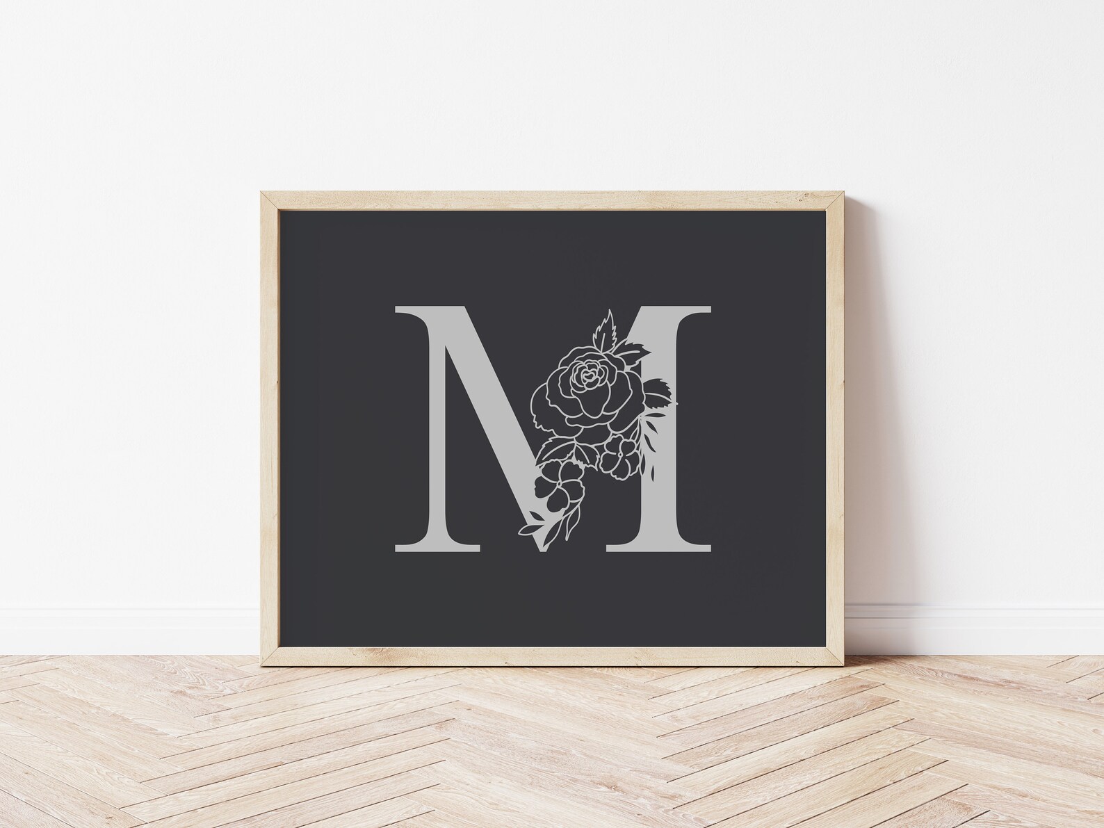 Floral Font Svg Floral Letter M Svg Floral Alphabet M Svg - Etsy