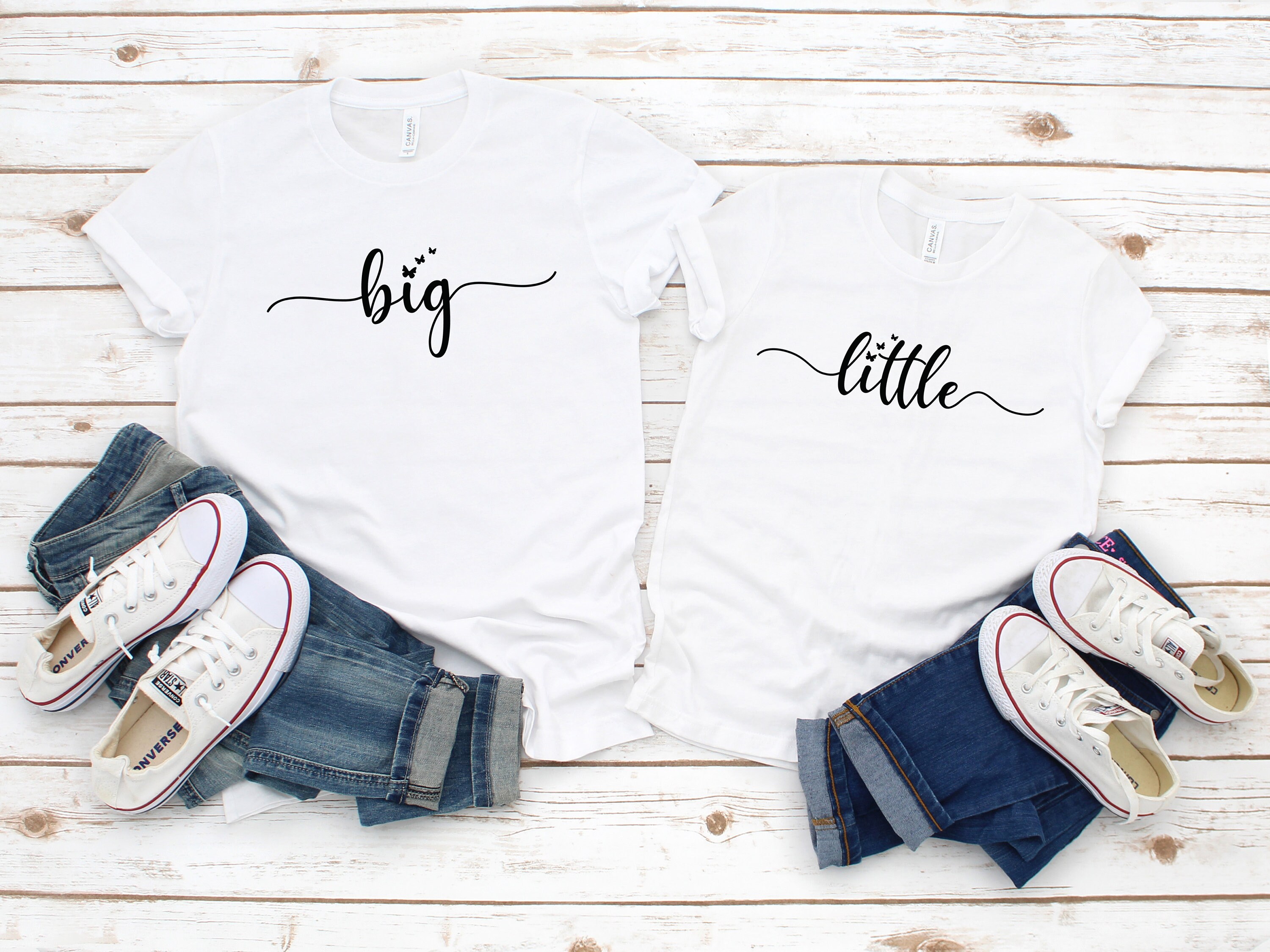 Big Little Svg Butterfly Gift Big Little Shirtssvg Big - Etsy