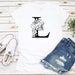Botanical Font Svg, Floral Letter L Svg, Floral Alphabet L Svg, Initial ...