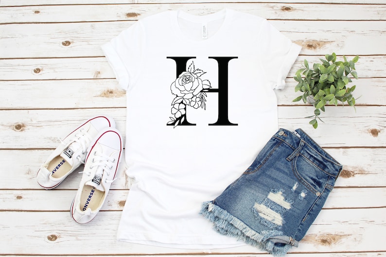 Floral Font Svg Floral Letter H Svg Floral Alphabet H Svg | Etsy