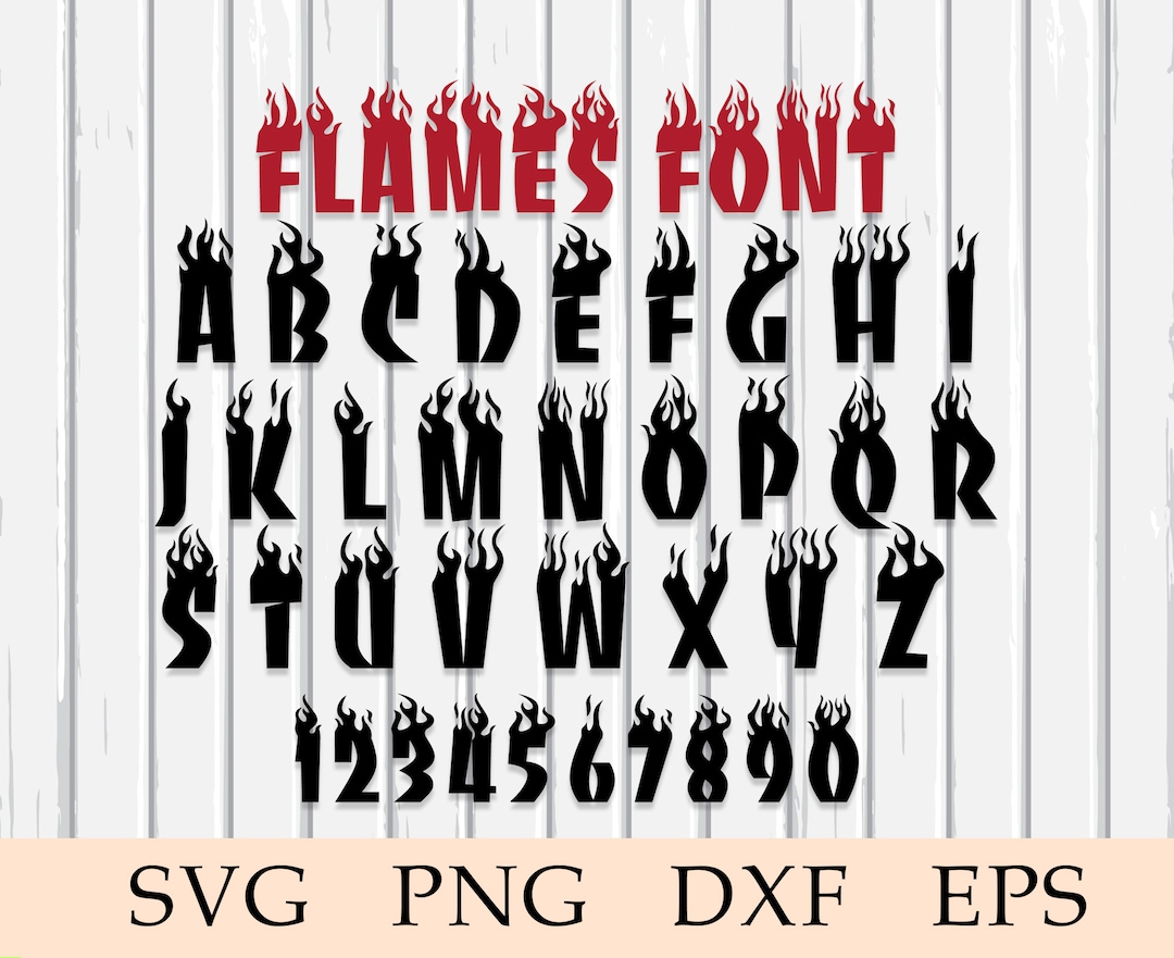 Flame Font Svg, Fire Font Svg, Thrasher Font Svg, Skateboard Font ...