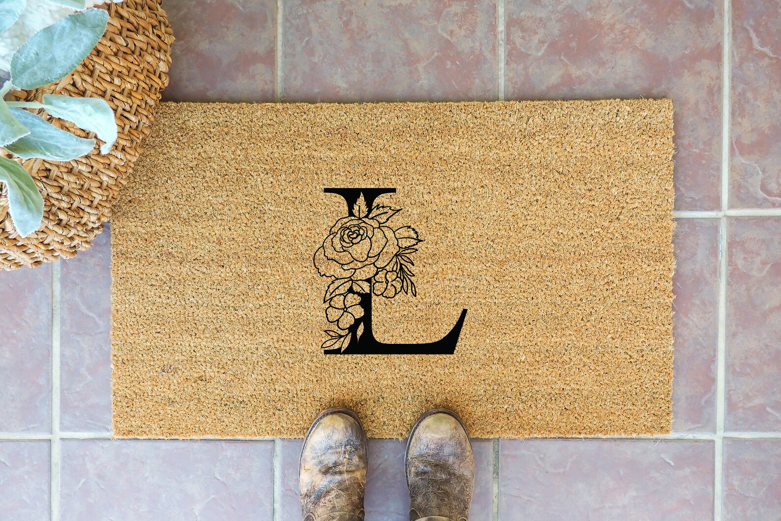 Botanical Font Svg, Floral Letter L Svg, Floral Alphabet L Svg, Initial ...