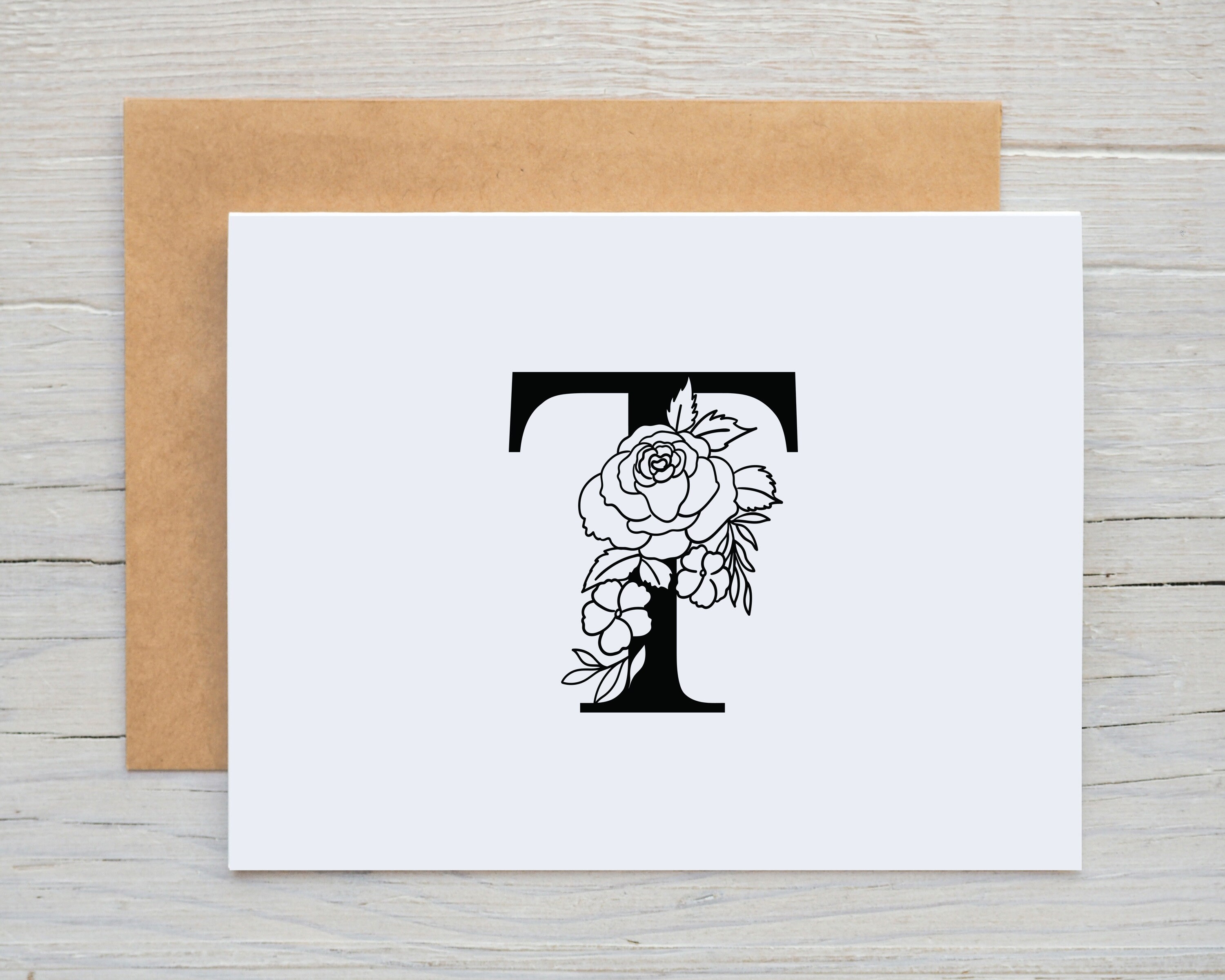 Botanical Letter Svg Floral Letter T Svg Floral Alphabet T - Etsy Israel