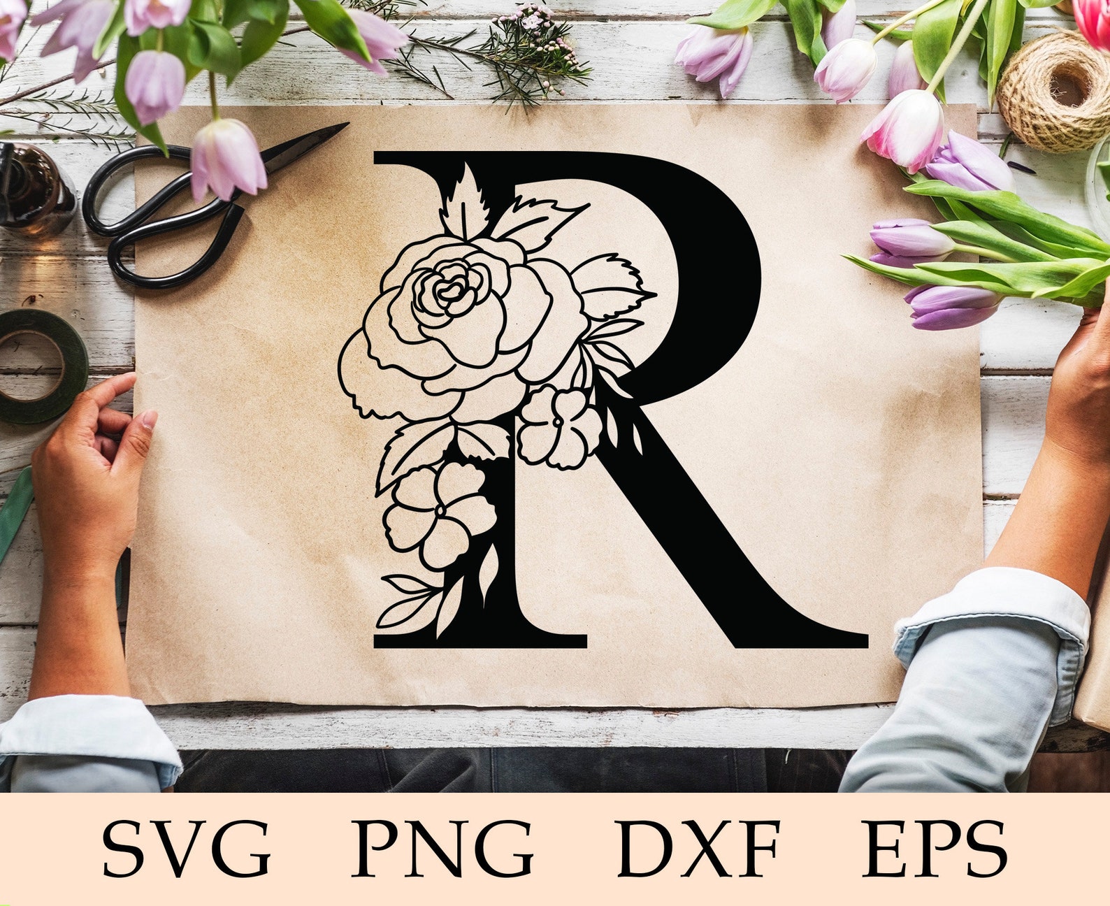 Floral Alphabet Svg Floral Letter R Svg Floral Alphabet R - Etsy Canada
