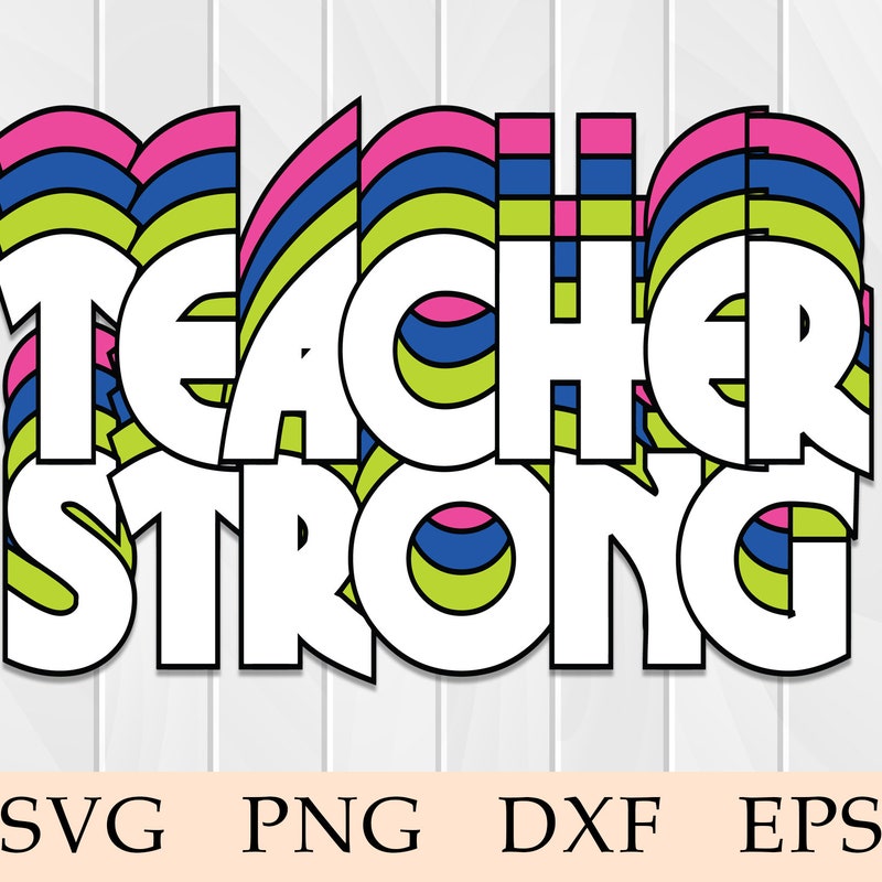 Teacher Strong Svg - Etsy