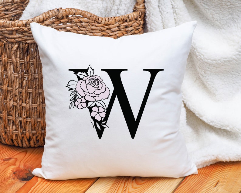 Botanical Font Svg Floral Letter W Svg Floral Alphabet W - Etsy