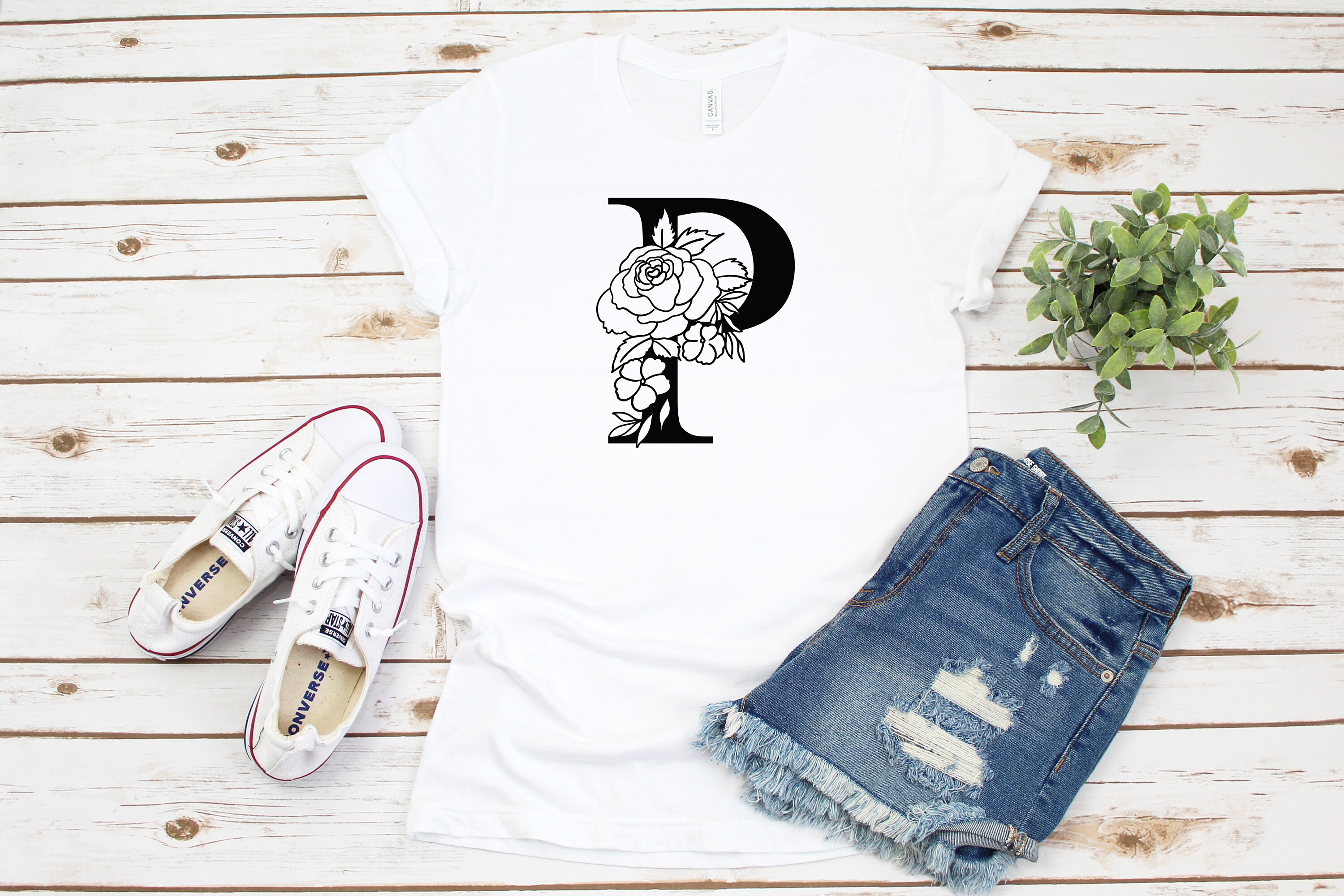 Botanical Font Svg Floral Letter P Svg Floral Alphabet P - Etsy Canada