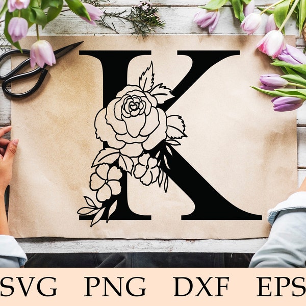 Monogram K - Etsy