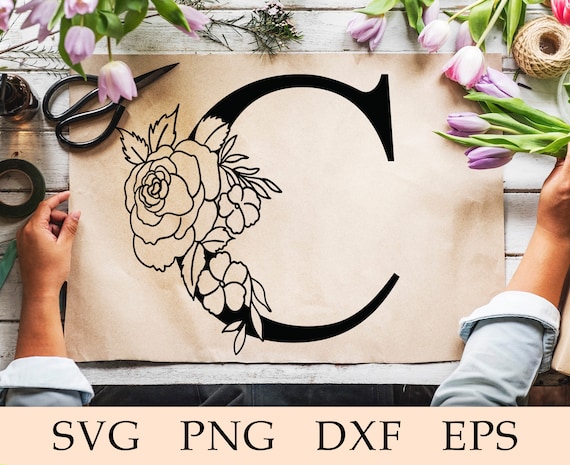 Floral Font Svg Floral Letter C Svg Floral Alphabet C Svg - Etsy Israel