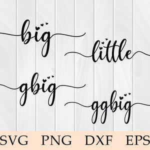 Big Little Svg, Sorority Svg, Big Little Gift, Big Little Shirts, Svg ...