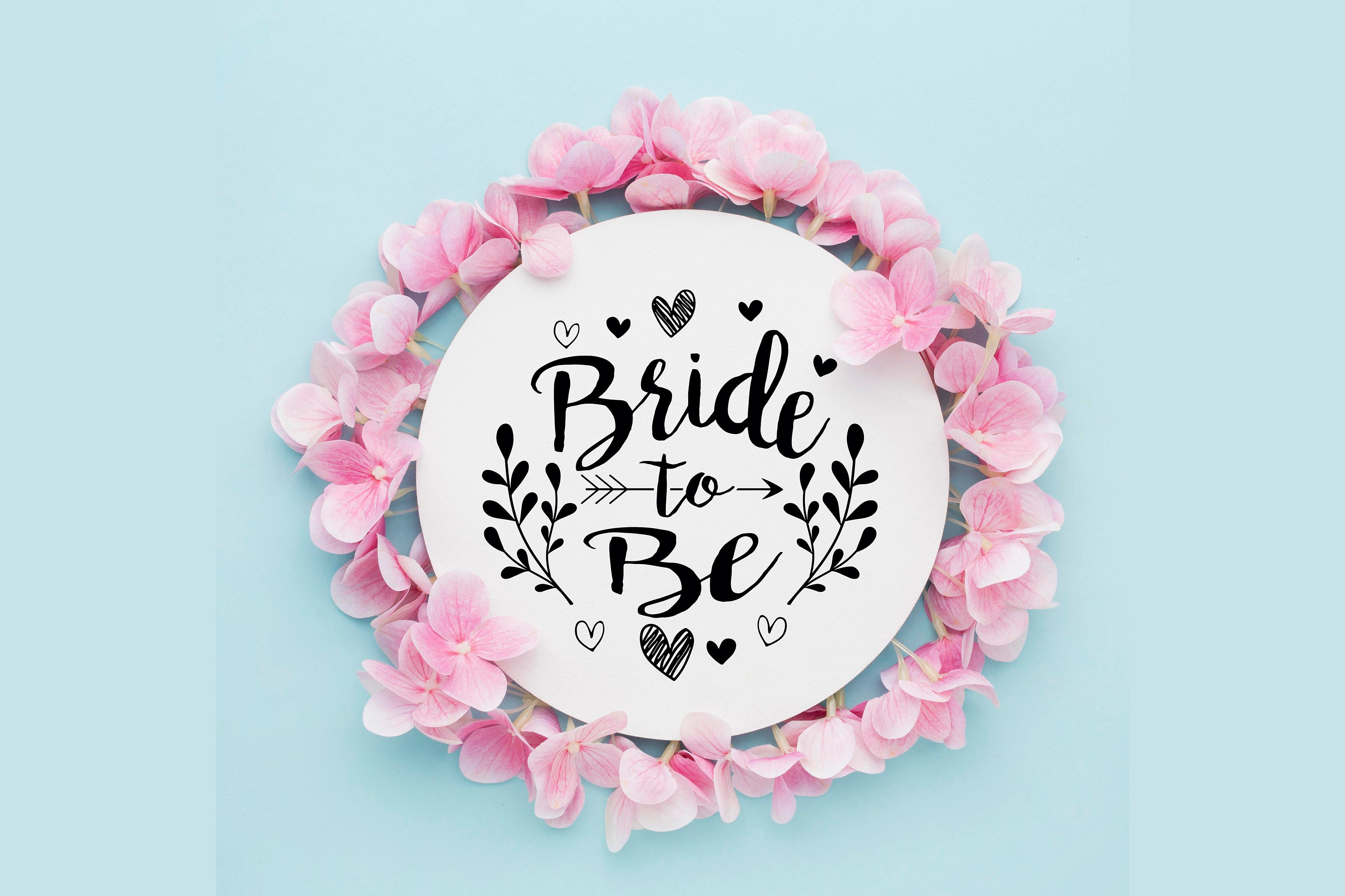 Bride to Be Svg Boho Svg Hearts Cut File Digital File | Etsy