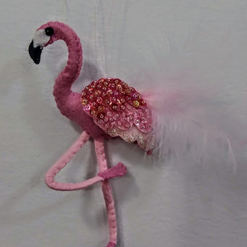 Felt Flamingo Ornament - Etsy