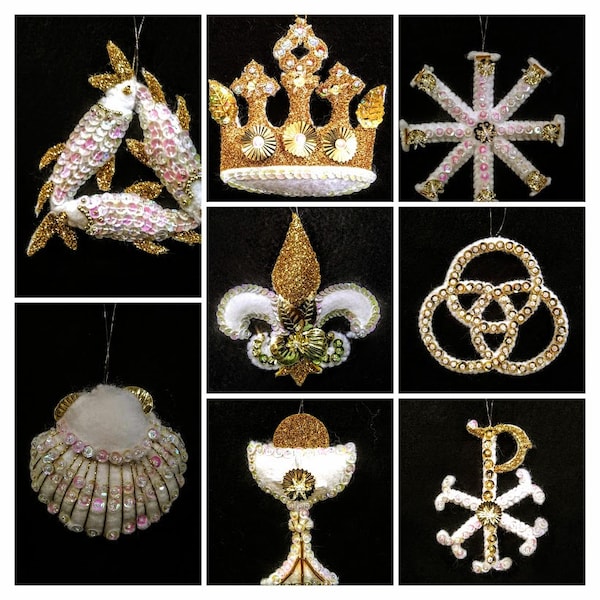 Beaded Chrismon Ornaments - Etsy