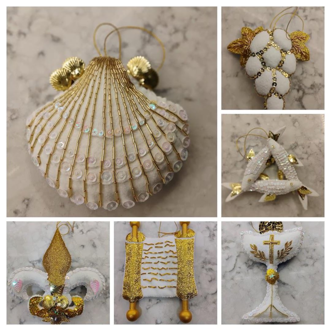 Made to Order Extra Large Chrismon Christmas Ornaments Approx. 7 Inches ...