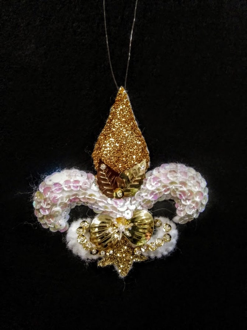 Made to Order Chrismon Christmas Ornaments Hand Made Set of White and ...