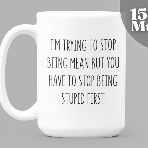 Mean Mug - Etsy