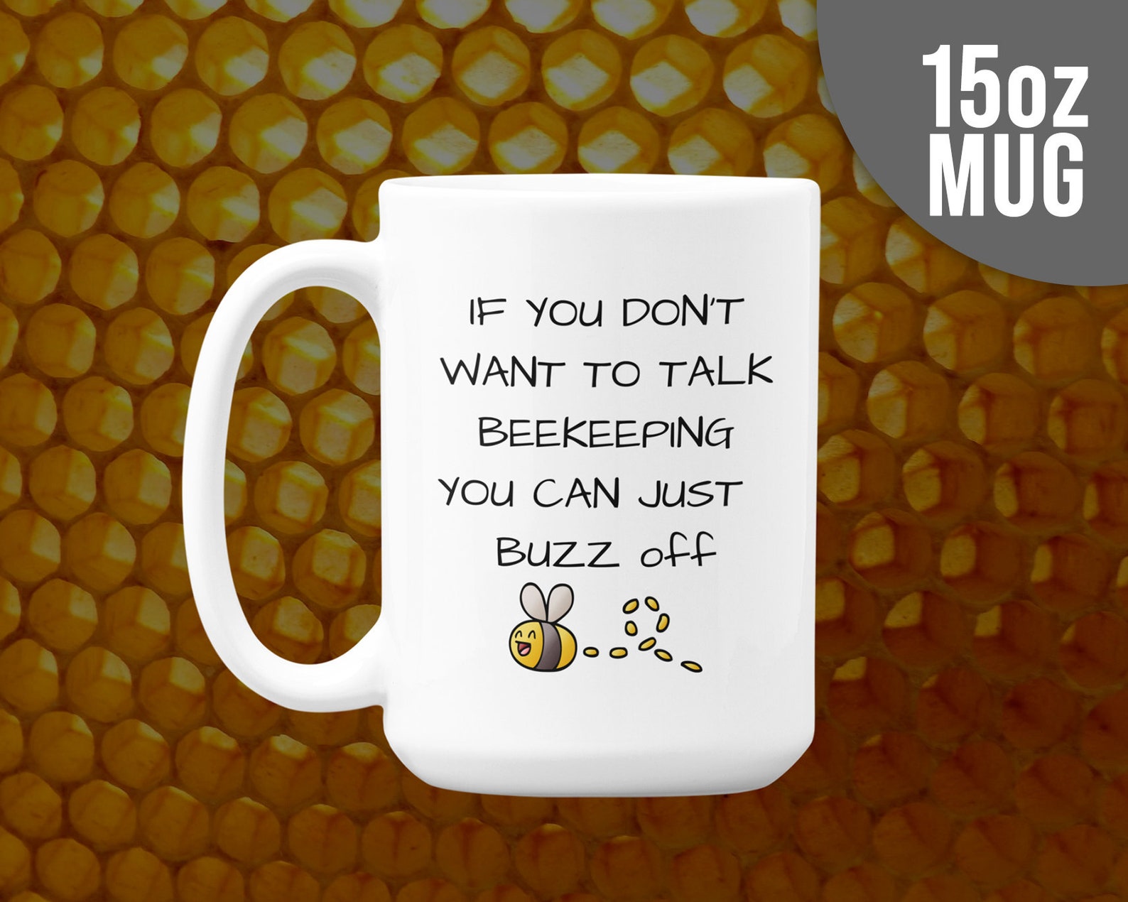 Beekeeper Gift Beekeeping 15oz White Ceramic Coffee Mug - Etsy