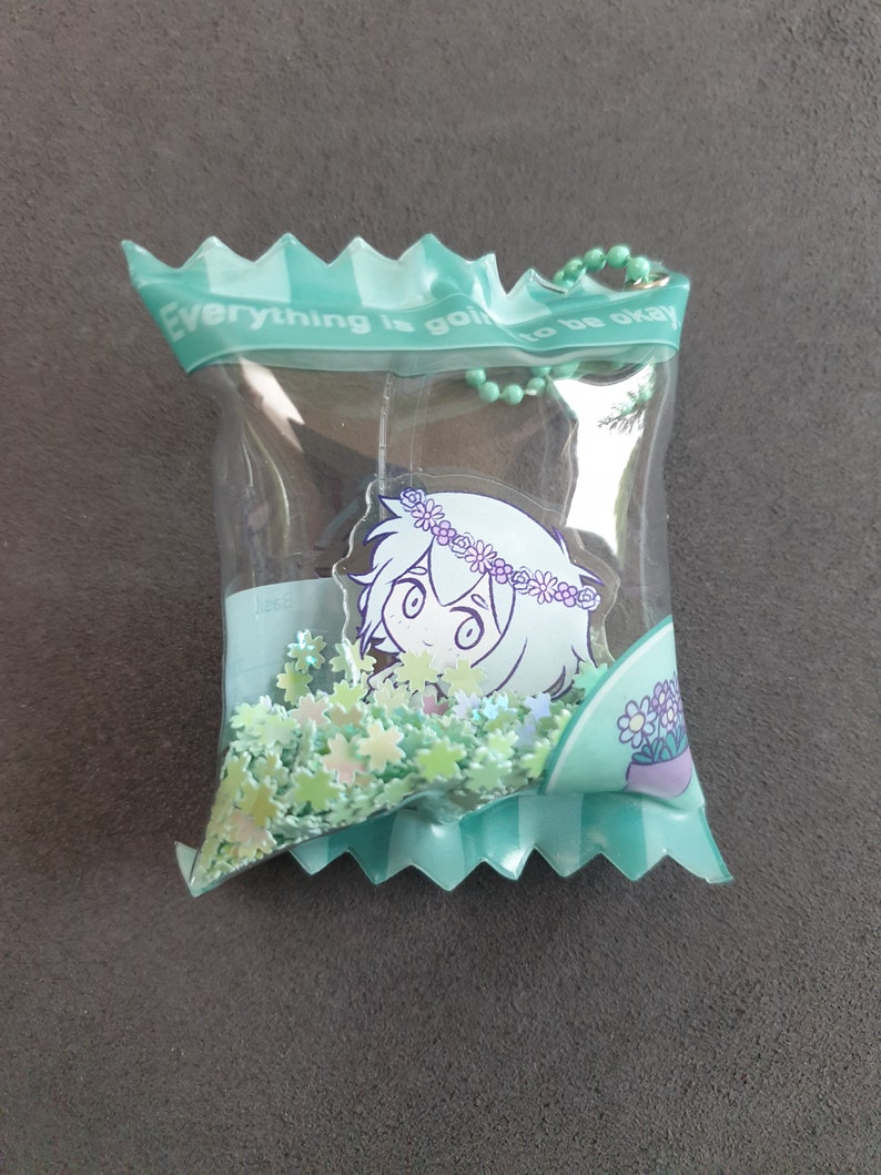 OMORI Candy Bag Charm Omori Basil and Kel - Etsy Finland
