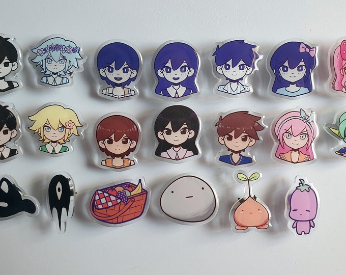 OMORI Acrylic Pins - Etsy