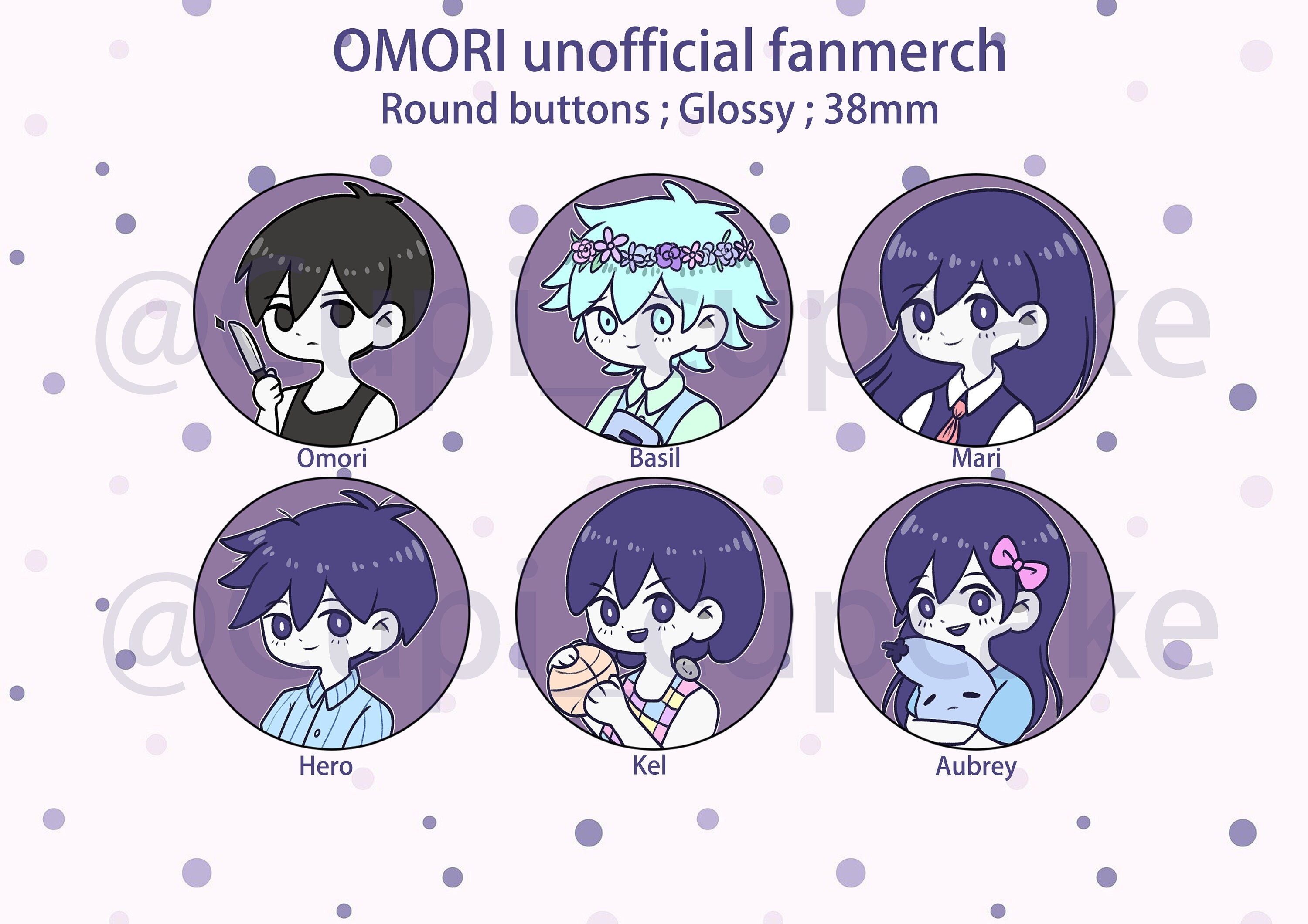 OMORI Buttons | Etsy