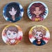 Doki Doki Literature Club Buttons & Stickers Set - Etsy