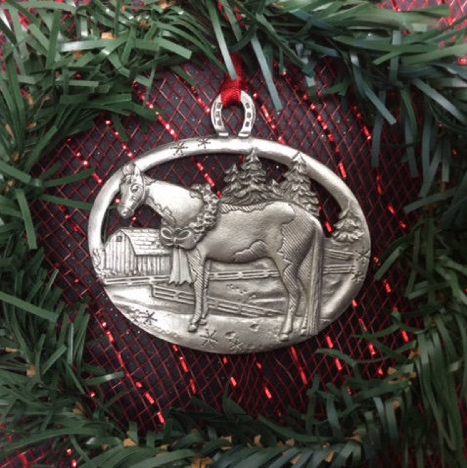 Horse Pewter Christmas Ornament Pewter Horse Ornament - Etsy Canada