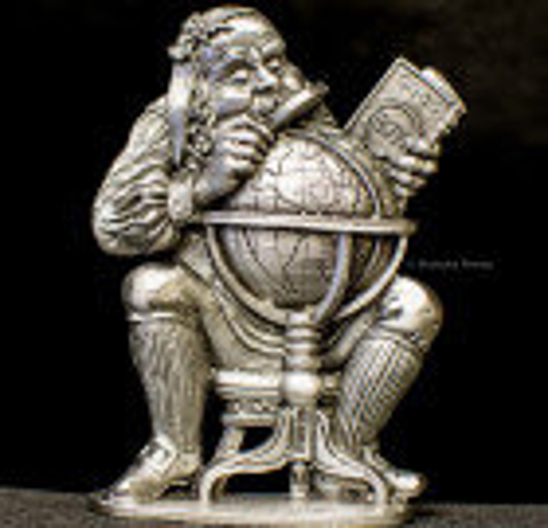 Pewter 'mantle Santa' - Etsy