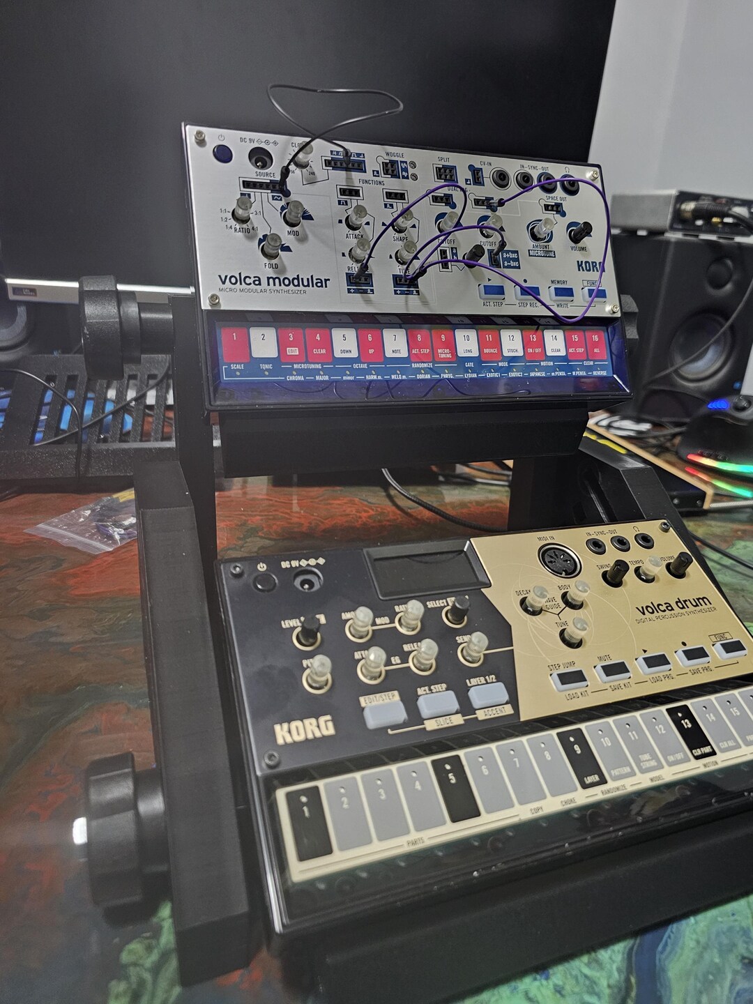 Adjustable Angle Multi Tier Synthesizer Stand, Perfect for Samplers ...