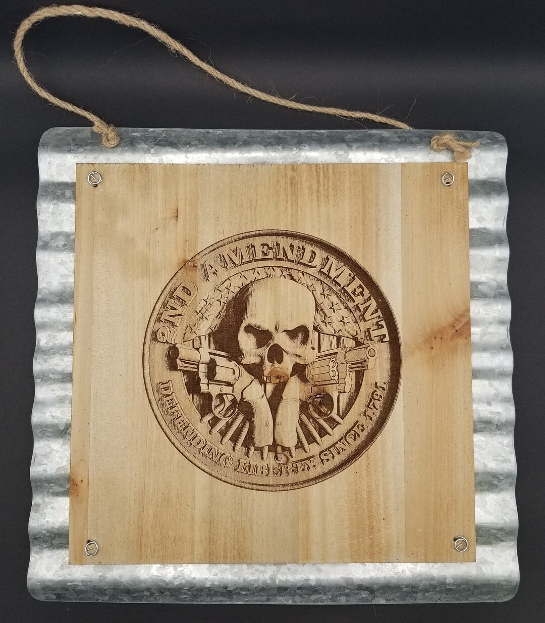 2nd Amendment Engraved Wall Hanging Sign - Etsy