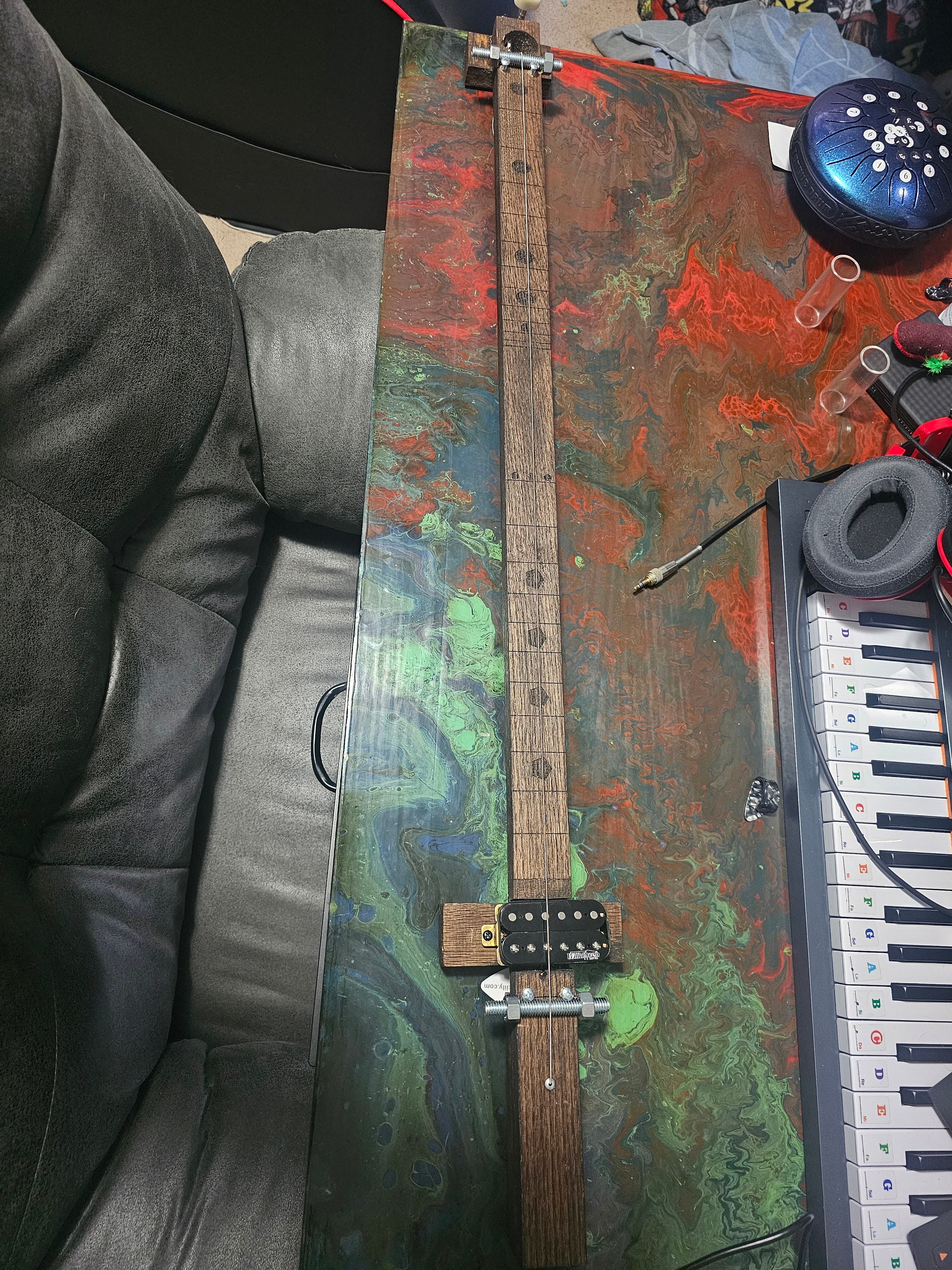Djent Stick, Dual Scale, Lap Steel, One String Didley Bow Electric ...