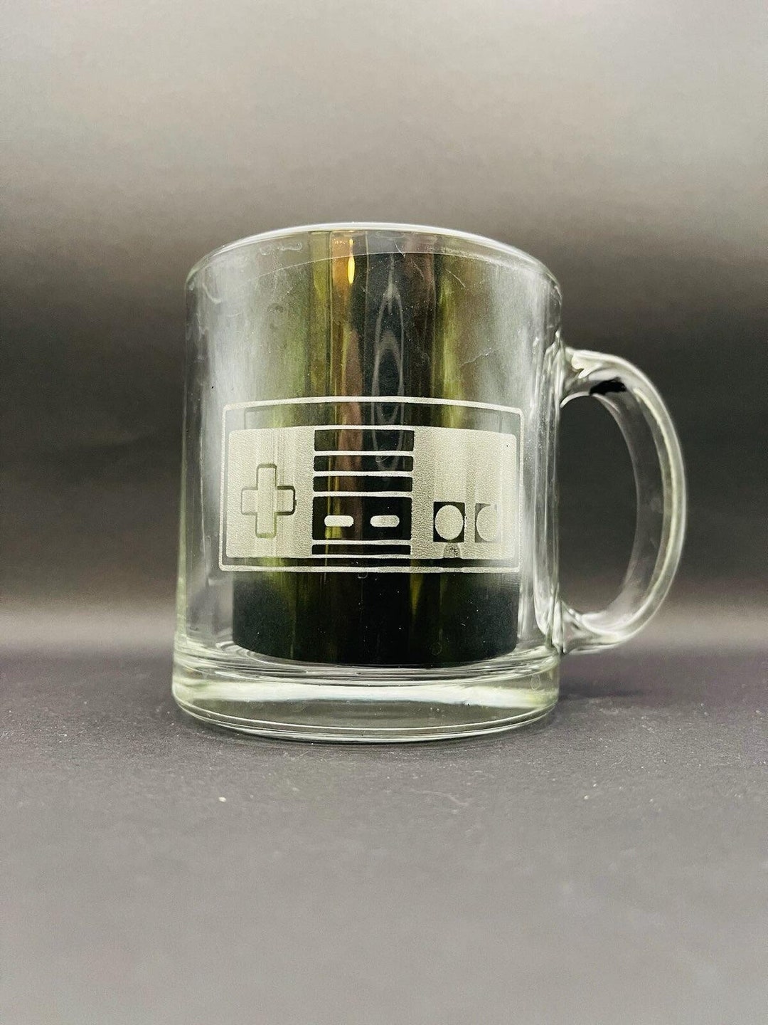 Nes Controller Engraved Retro Video Game Glass Mug - Etsy