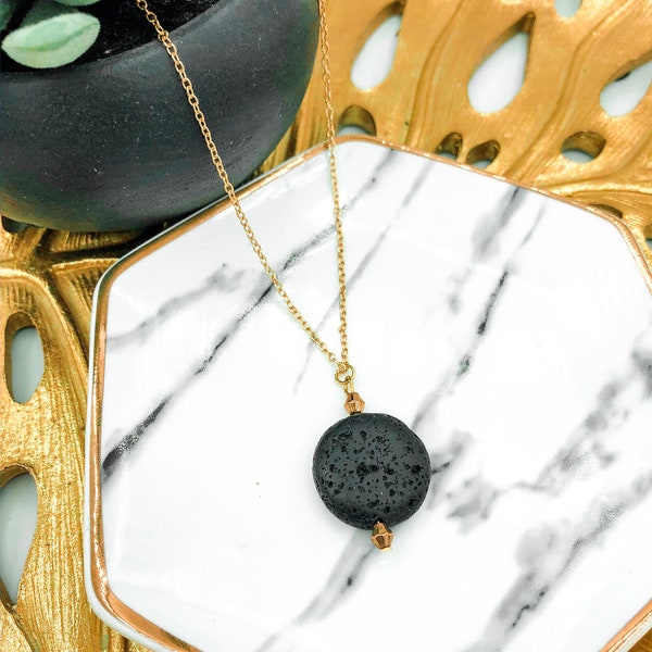 Lava Rock Necklace - Etsy