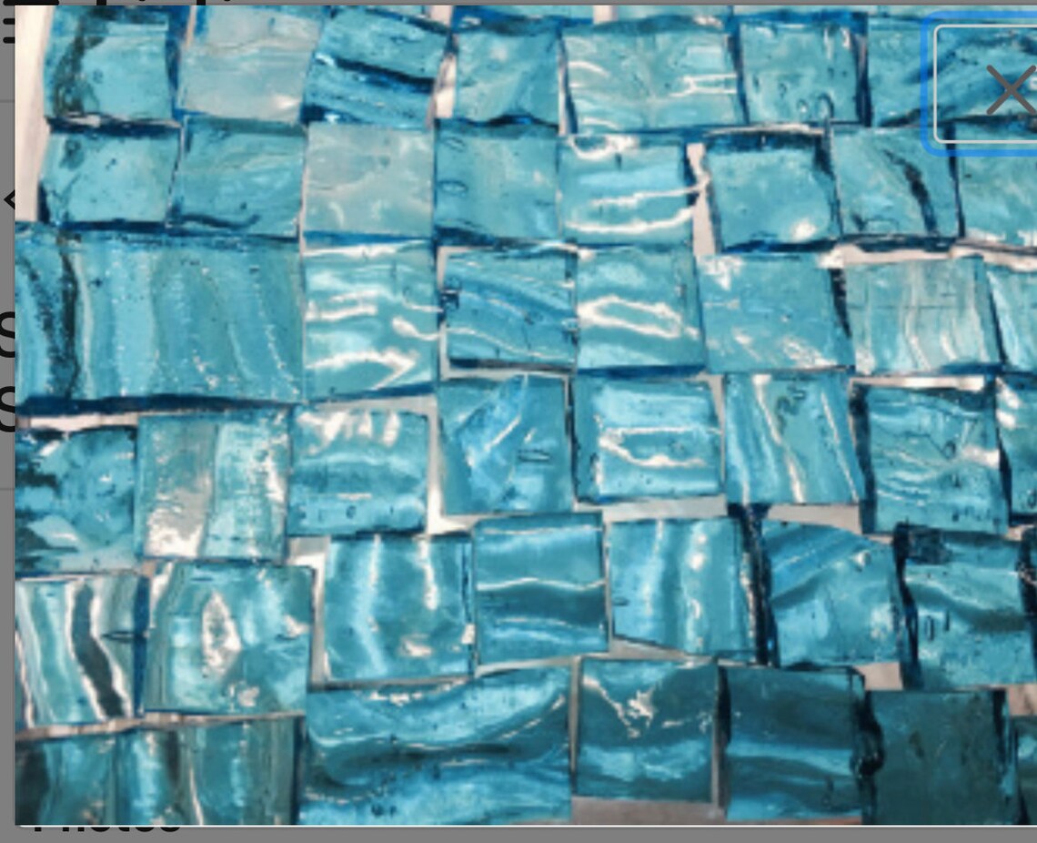 RIPPLE WATER BLUE Glass Sheet Stained Glass P03 | Etsy