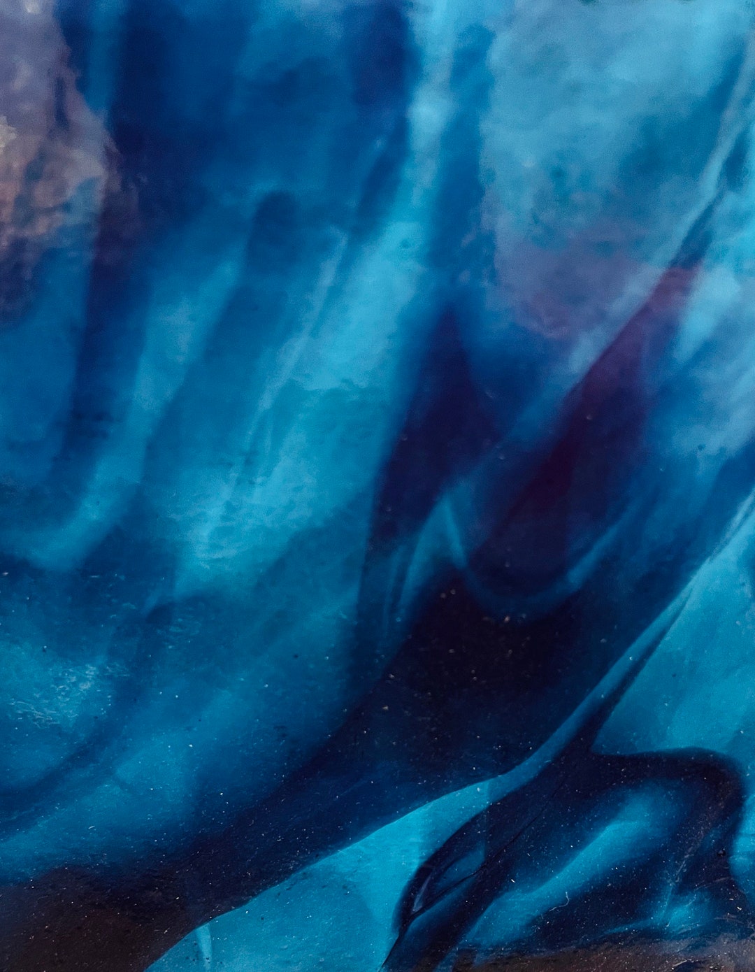 BLUE & PURPLE Stipple Youghiogheny Stained Glass Sheet N08 - Etsy