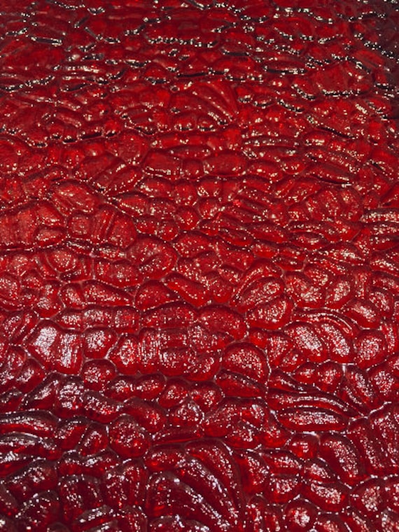 Craft Supplies & Tools Sheet 'FIGURE-C' RUBY TEXTURED Red Transparent ...