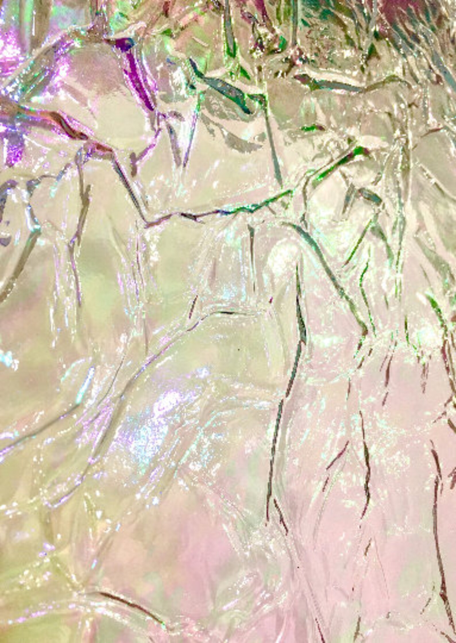 RARE - IRIDIZED KRINKLE Textured Transparent Stained Glass #102 - Etsy