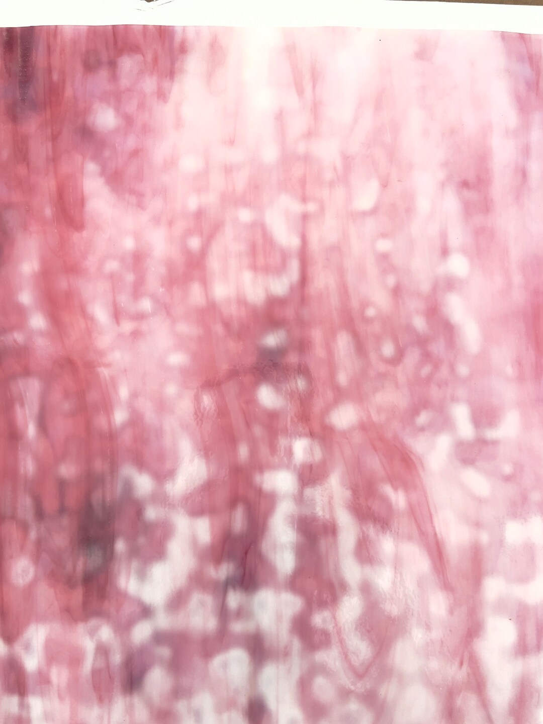 EASTER BUNNY MOTTLED Pink Stained Glass Sheet B04 - Etsy