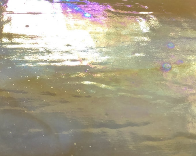 IRIDIZED AMBER Wissmach Iridized Translucent Stained Glass Sheet #106 ...