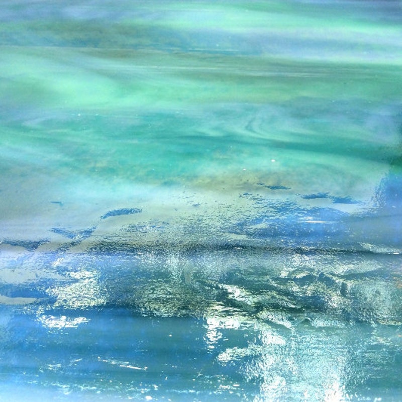 Aqua Stained Glass - Etsy