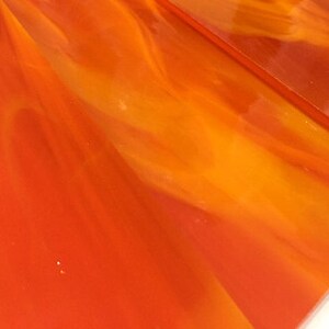 Sheet Orange Wispy Translucent Glass Spectrum Stained Glass H01 - Etsy