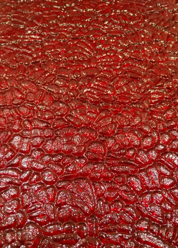 Craft Supplies & Tools Sheet 'FIGURE-C' RUBY TEXTURED Red Transparent ...