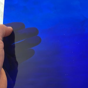 WATERGLASS COBALT Dark Blue Transparent Stained Glass Sheet 617 - Etsy