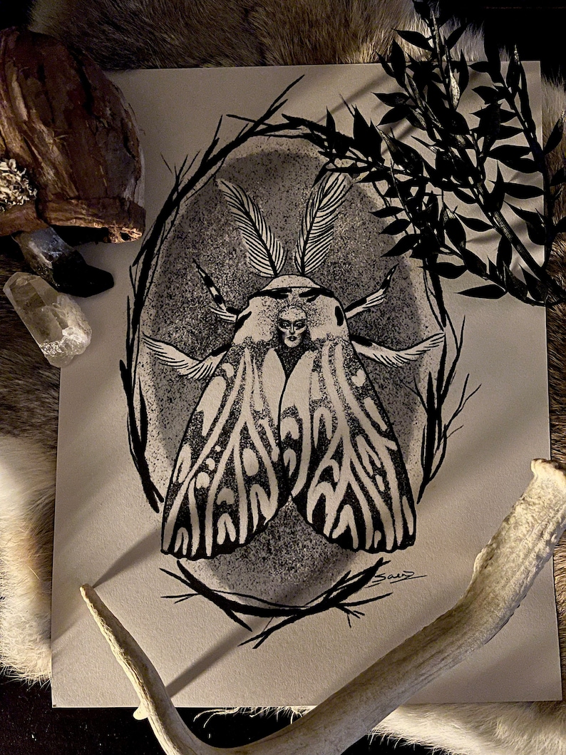 Moth and Reincarnation - Etsy