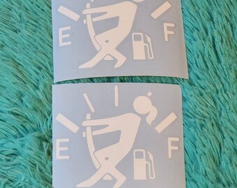 Almost Empty Gas Gauge Decal - Etsy