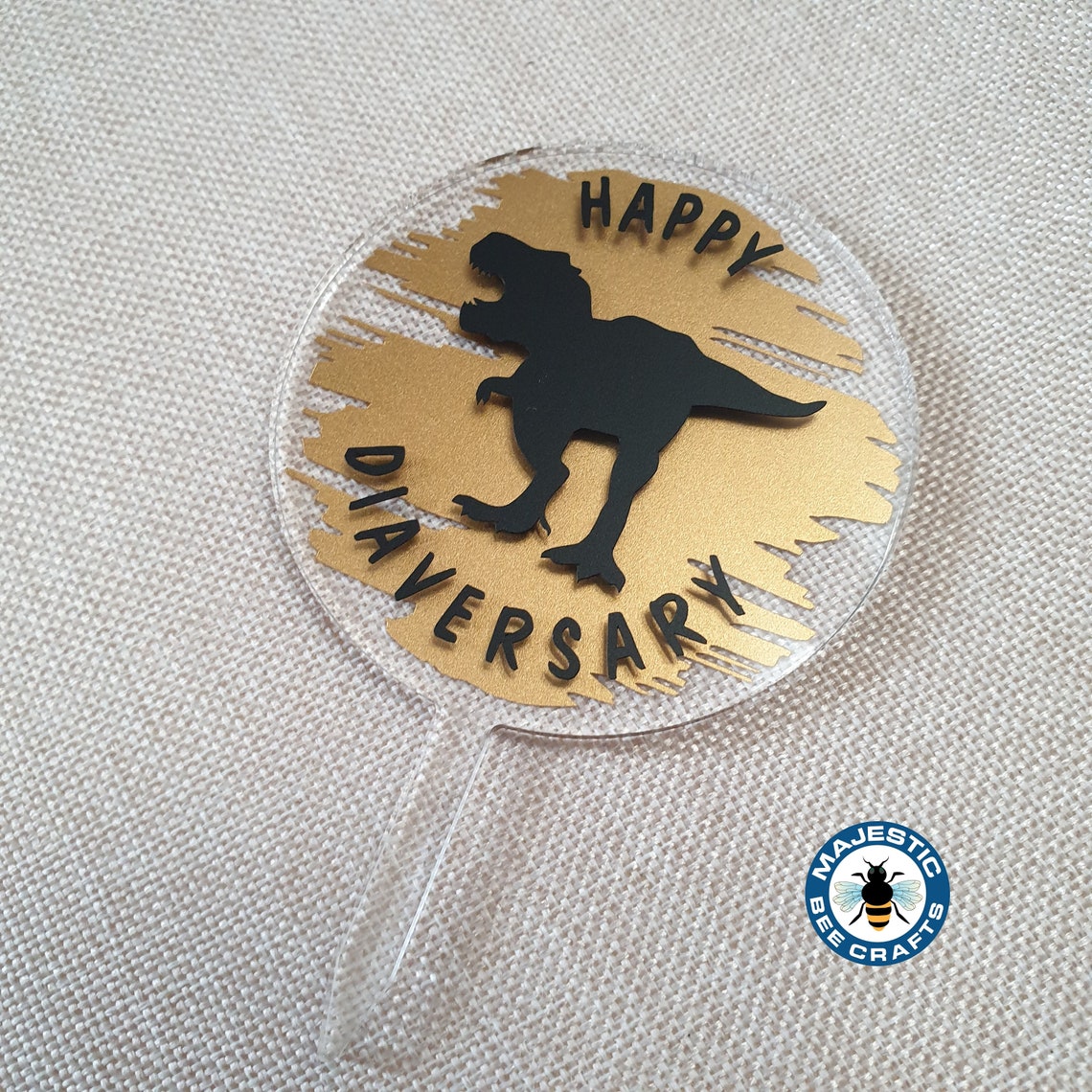 Happy Diaversary Acrylic Cupcake Toppers various Designs | Etsy