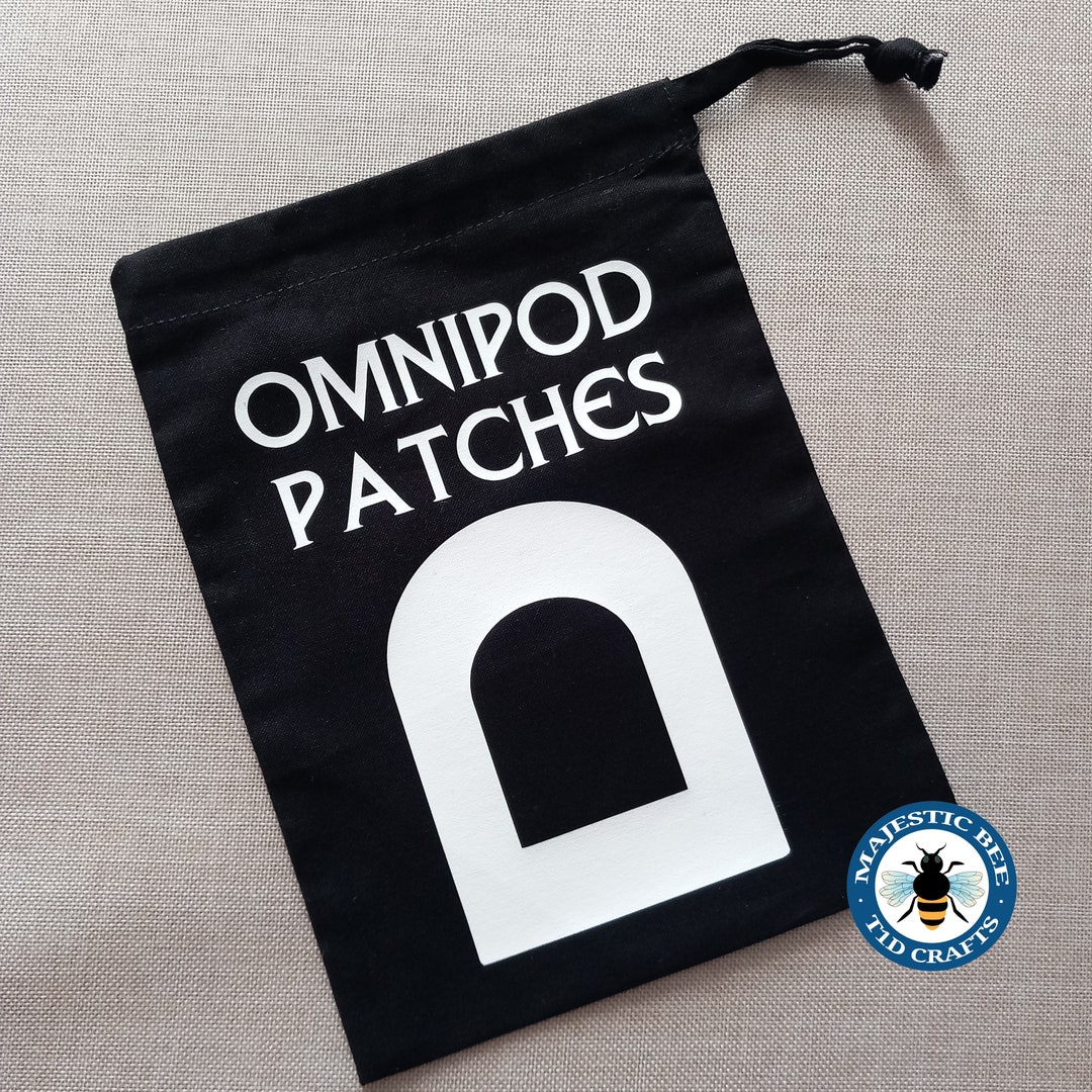 Diabetic Omnipod Skin Patch Drawstring Storage Bag | Type 1 Diabetes ...