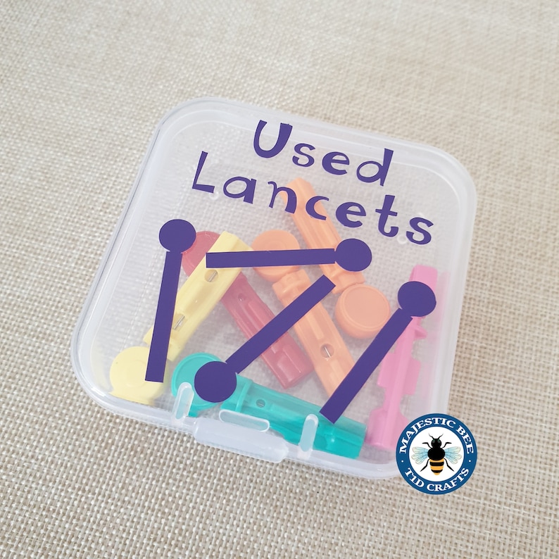 Diabetic Test Strip & Lancet Small Storage Containers: Pocket Travel ...
